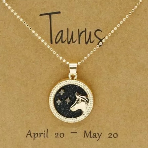 Jewelry | Taurus Zodiac Night Rose Gold Tone Necklace 18 | Poshmark